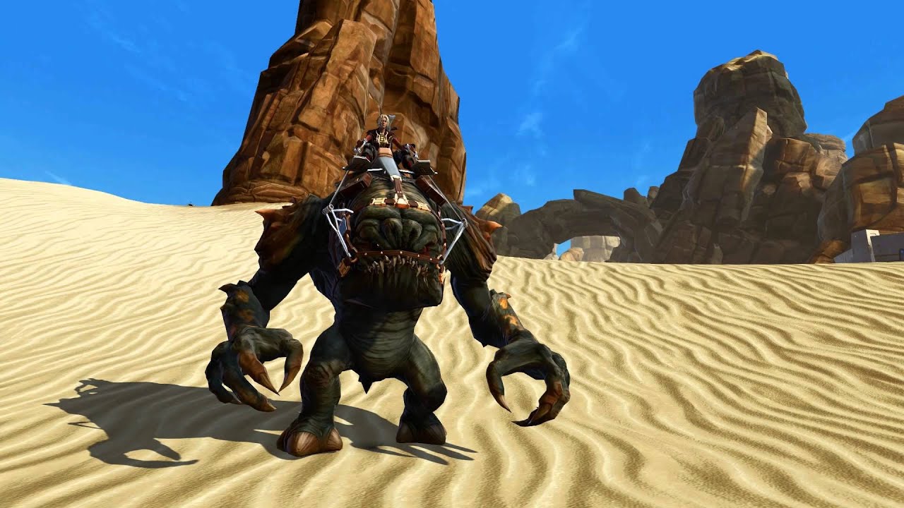 SWTOR Kingpin Rancor Mount (Festival of Splendor) - YouTube