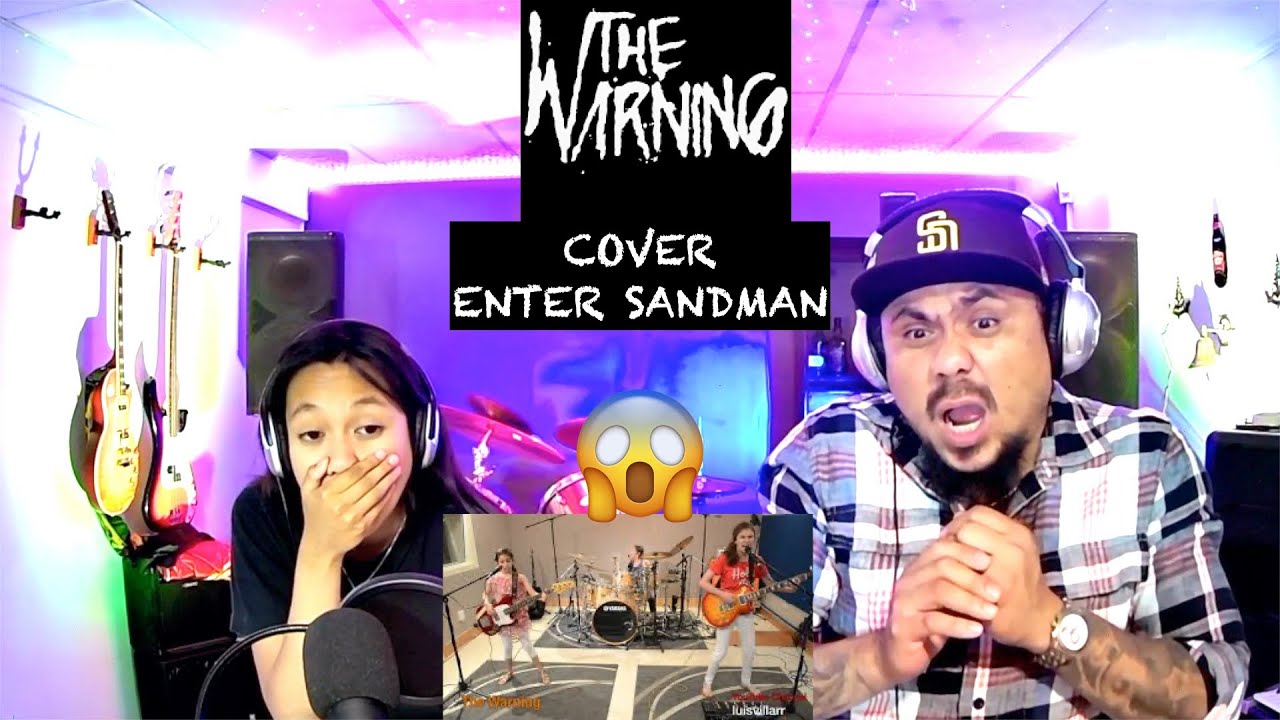 The Warning Enter Sandman cover (daughter react) - YouTube