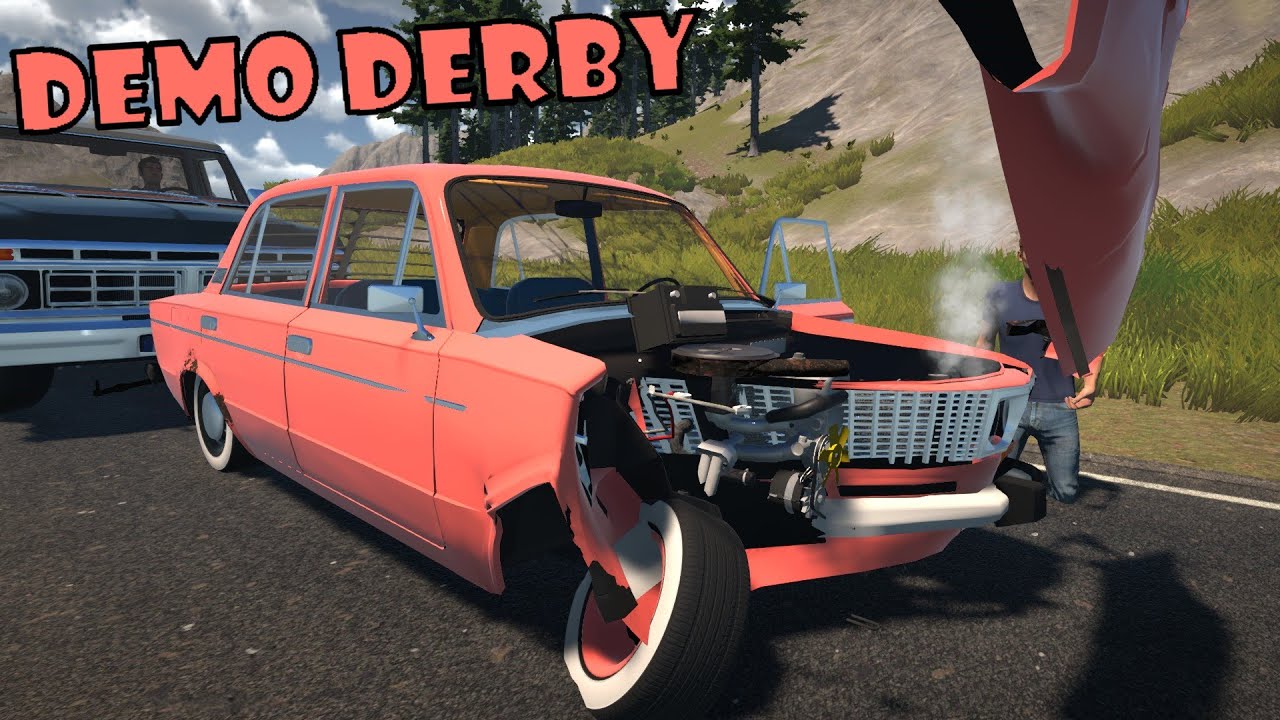 WE HAD A DEMOLITION DERBY!! - MY GARAGE (MULTIPLAYER) - YouTube