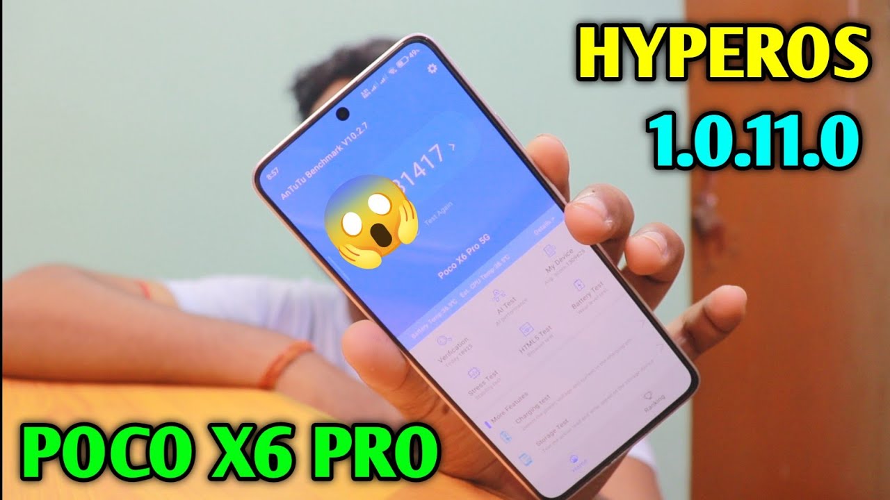 Poco X6 Pro HyperOs 1.0.11.0 Antutu Test Shoking 😱 - YouTube