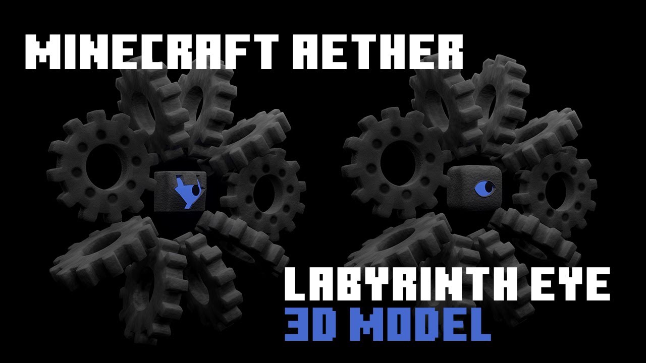 Unschooling with Fin - Minecraft Aether 2 Labyrinth Eye 3D Model - YouTube