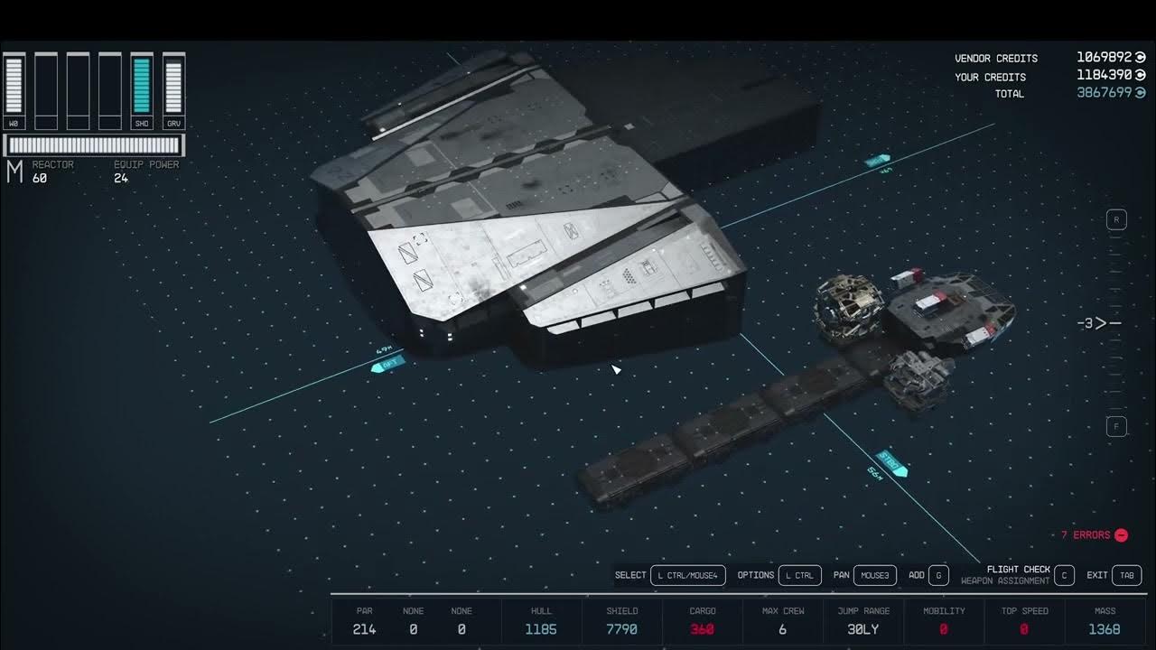 Starfield M Class Ship building tips and tricks - YouTube