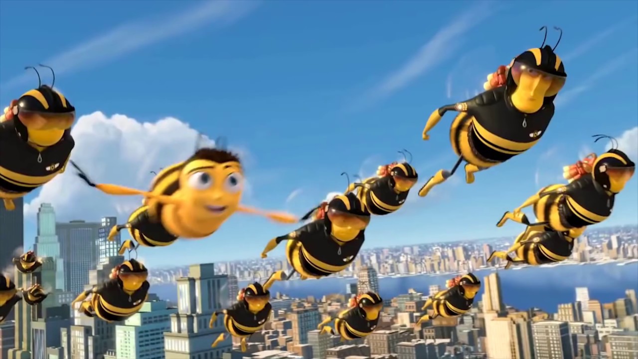 Bee movie trailer but all screaming is replaced with the wilhelm scream ...