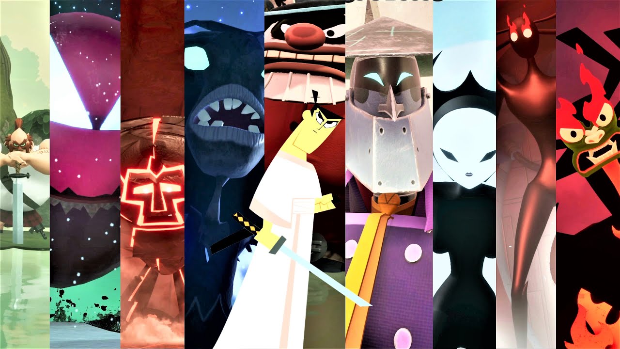 Samurai Jack All Stage Bosses Fight Scenes At Master Samurai Difficulty ...