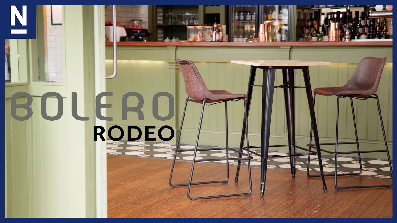 Bolero Rodeo Bar Stools & Side Chairs - YouTube