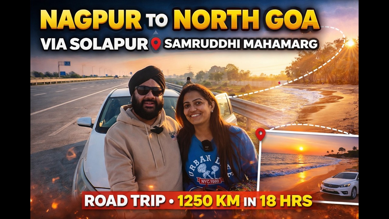 Nagpur to Goa by Road Trip 2023 | Samruddhi Mahamarg | 1250 KM in 18 ...