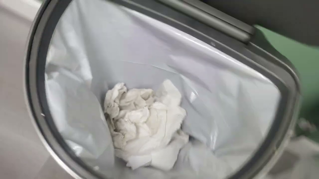 Automated Trash Bin at a Dental Office - YouTube