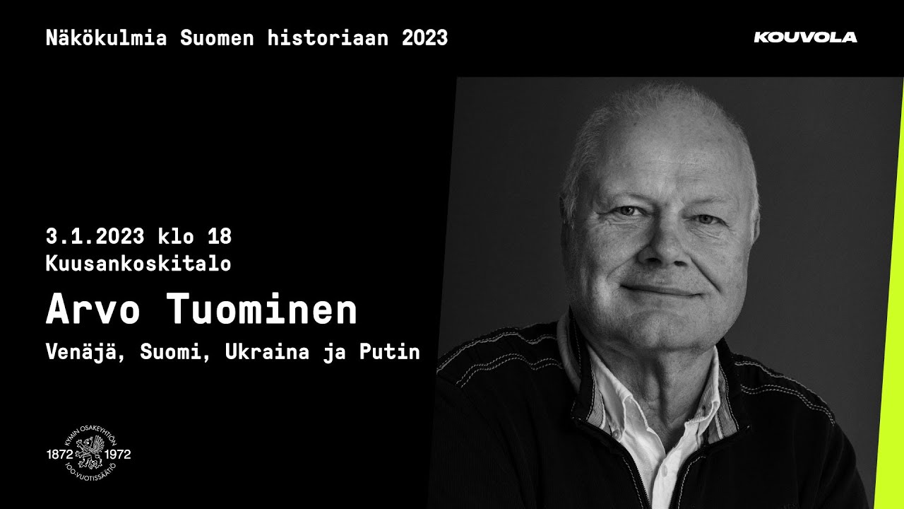 Näkökulmia Suomen historiaan 2023 - Arvo Tuominen - YouTube