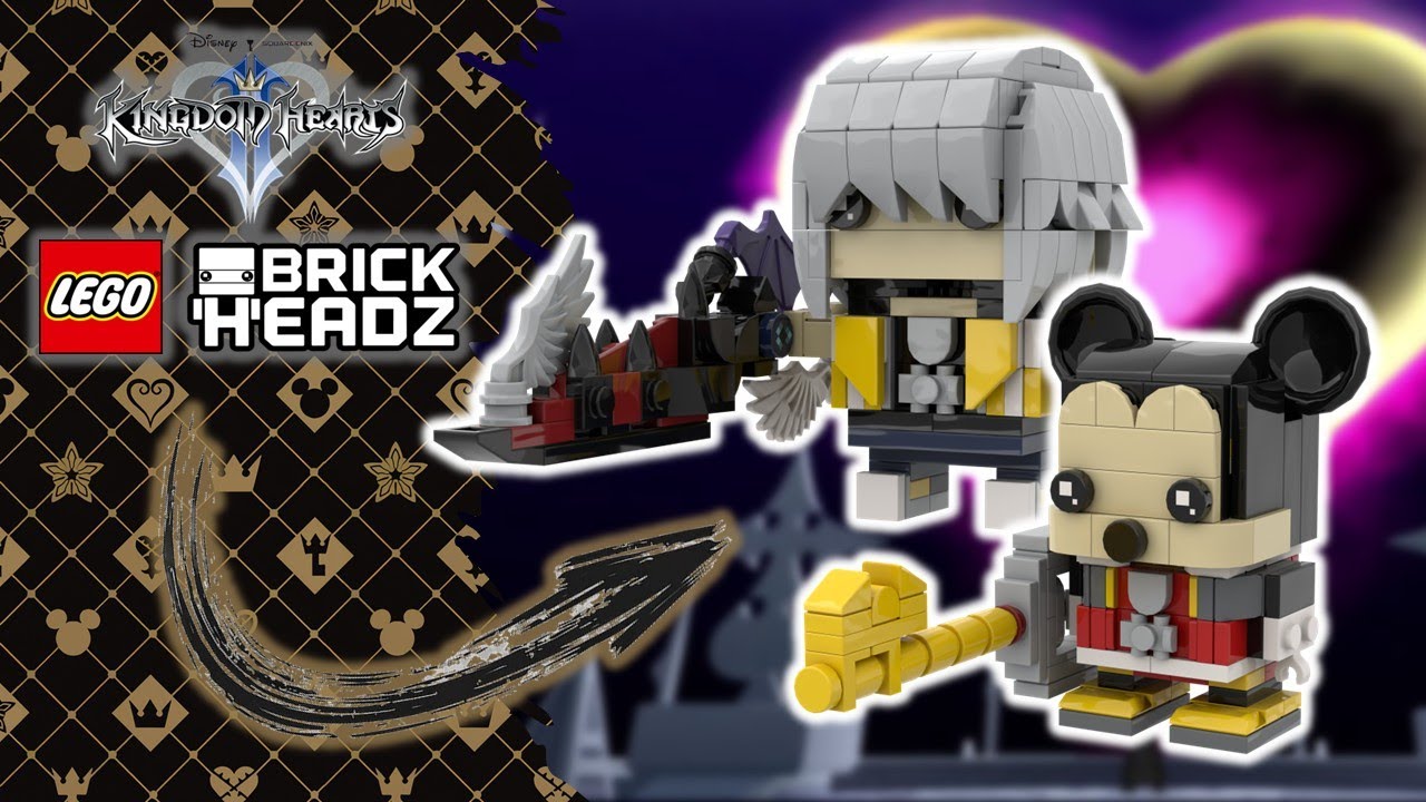 Riku & King Mickey - Kingdom Hearts (LEGO Brickheadz) - YouTube