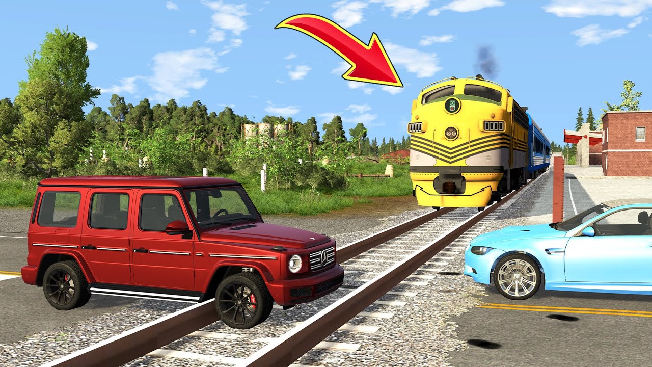 Cars vs Train Tracks - BeamNG Drive - 🔥 ULTIMATE Edition Compilation 3 ...