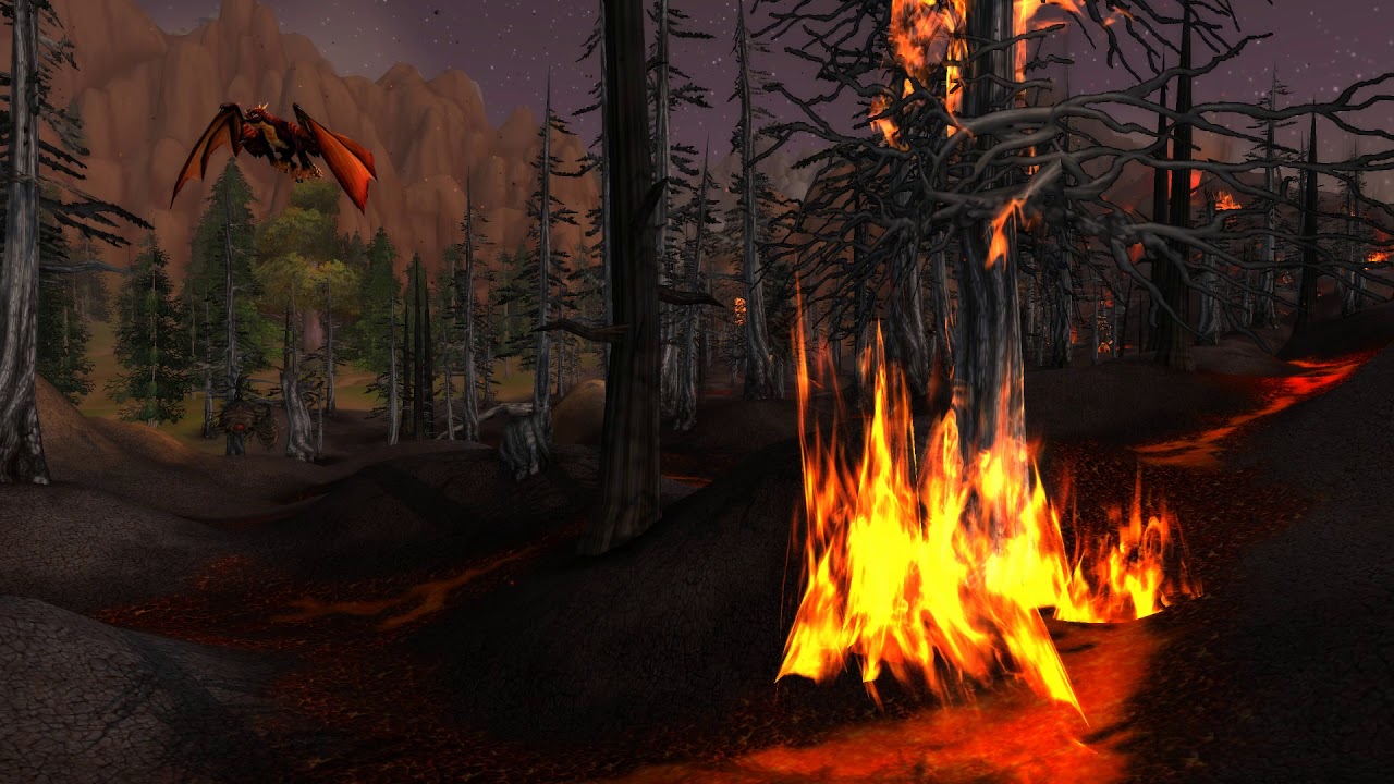World of Warcraft ASMR: Burning Stonetalon Tree Noises (Fire ...