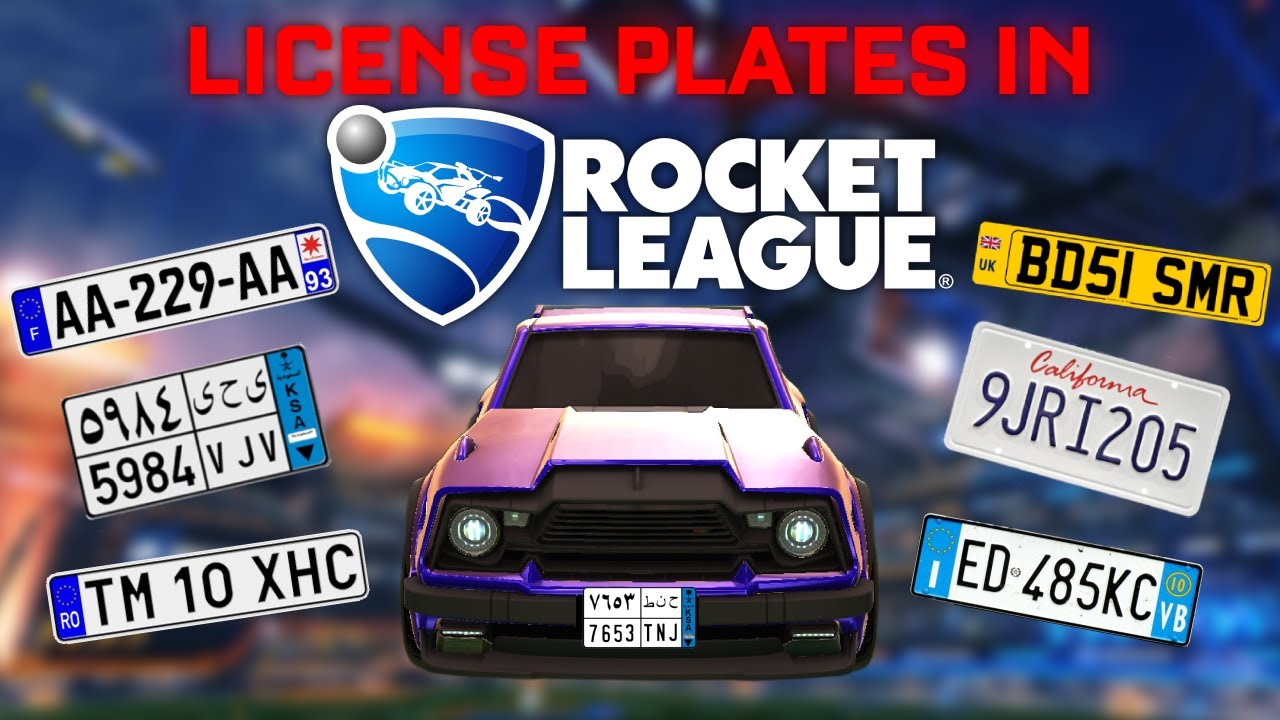How to use LICENSE PLATES in Rocket League | Tutorial [PC ONLY] - YouTube