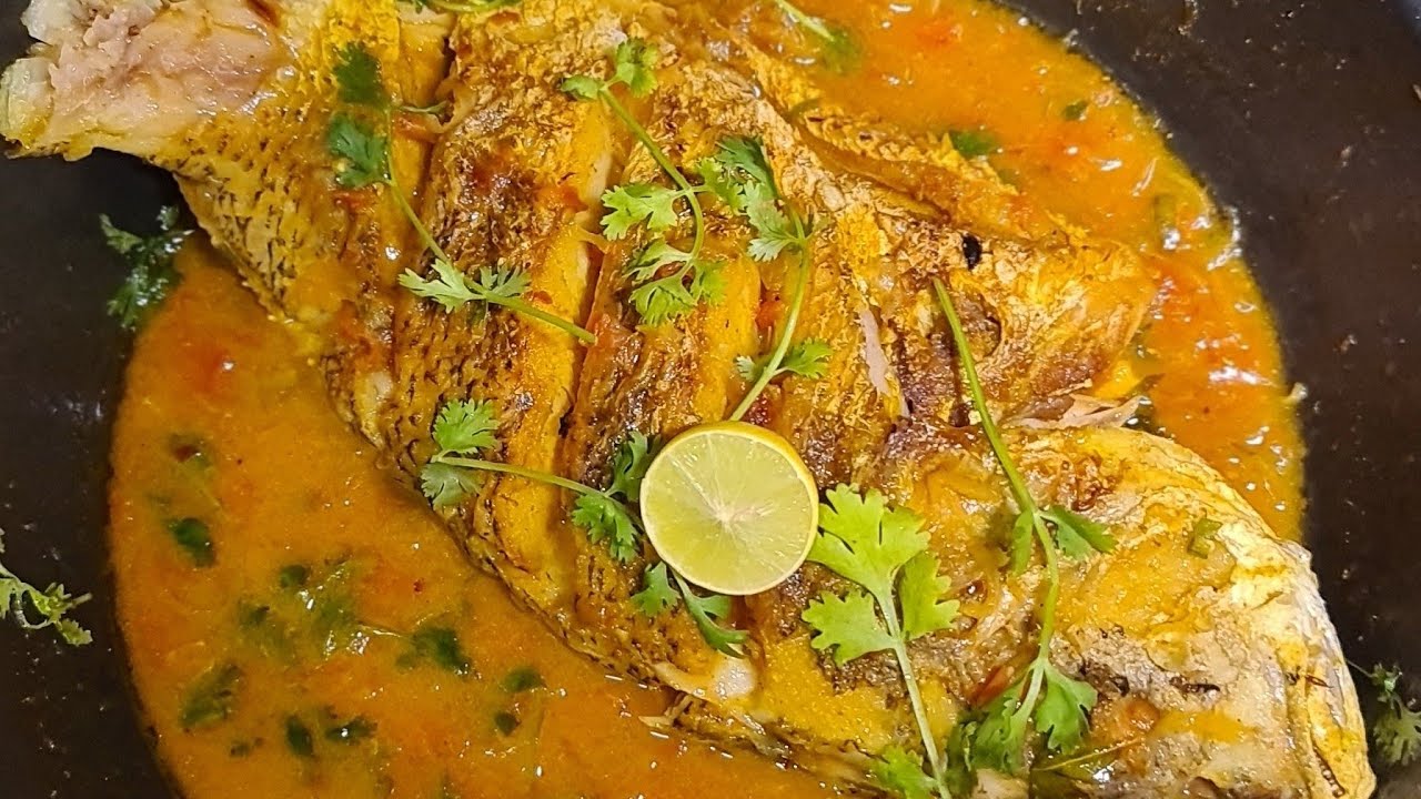 Whole Fish Bengali Curry Red Snapper - YouTube