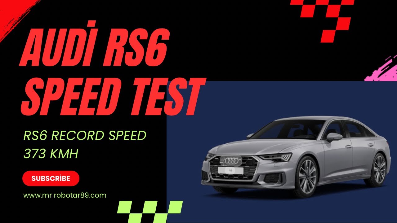 AUDI RS6 NEW RECORD 373 KMH SPEED TEST Highway plane Top Speed Test 🫣 ...