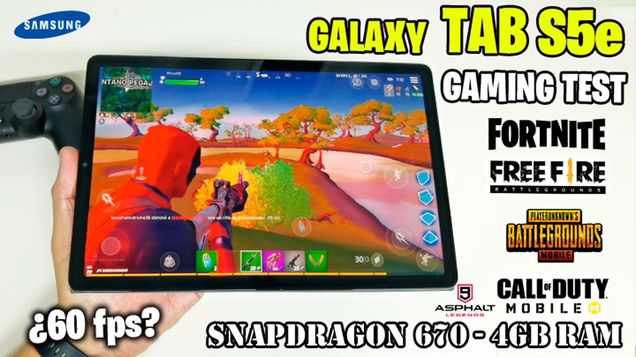 Galaxy TAB S5e 2021 en Perú: Gaming Test - FORTNITE, FREE FIRE, PUBG y ...