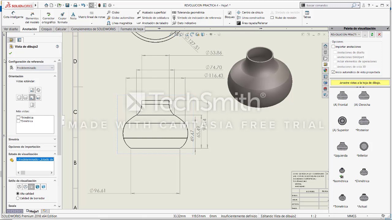 SolidWorks CREANDO PLANOS - YouTube