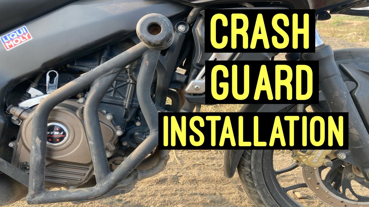 Pulsar Ns 200 Pulsar As 200 Crash Guard installation - YouTube