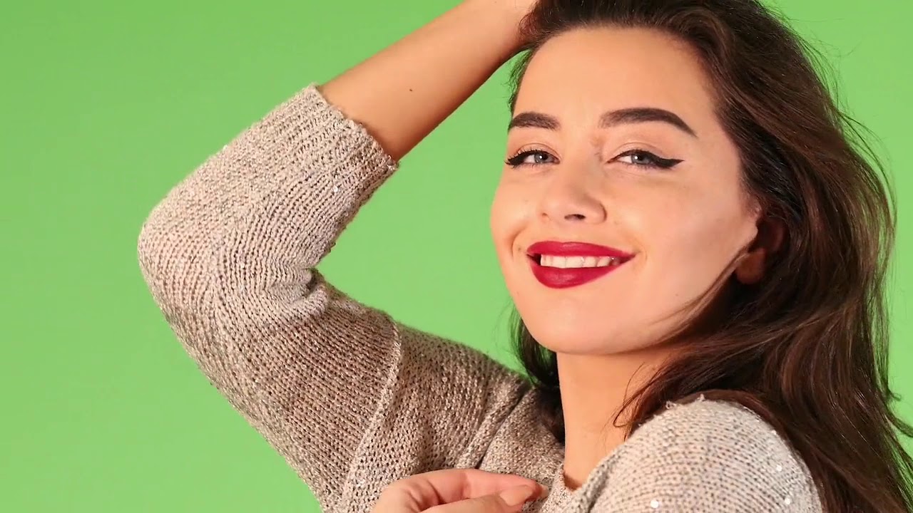 #Beautiful lady green screen # - YouTube