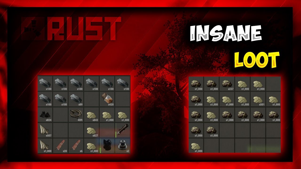 Rust- Insane Loot رست- لوت خرافي - YouTube