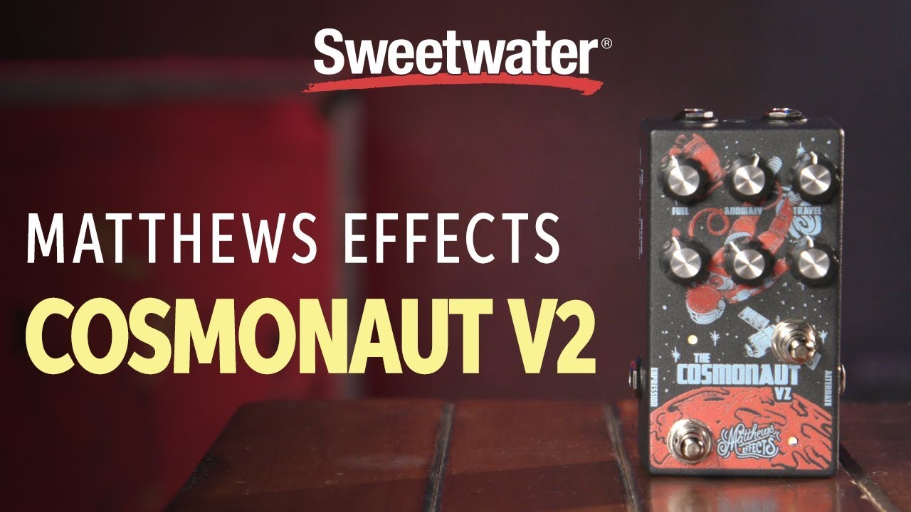 Matthews Effects Cosmonaut V2 Delay/Reverb Pedal Demo - YouTube