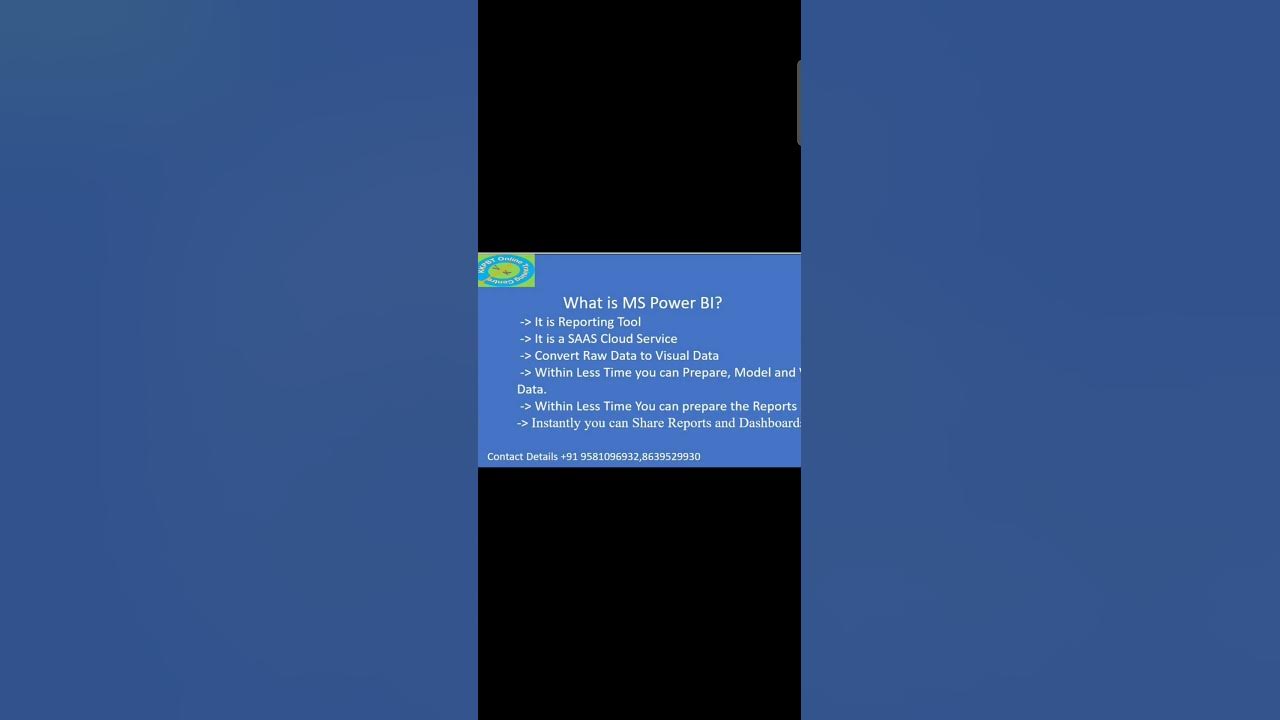 Q 3 What Is Ms Power Bi Dataengineering Shortvideo Shorts Powerbishorts Whatispowerbi