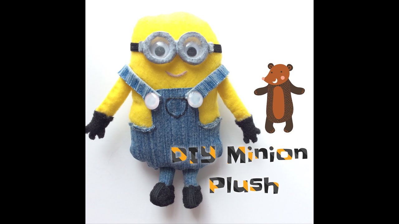 DIY Minion Plush Tutorial using Felt - YouTube