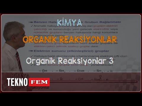 YGS-LYS KİMYA - Organik Reaksiyonlar 3
