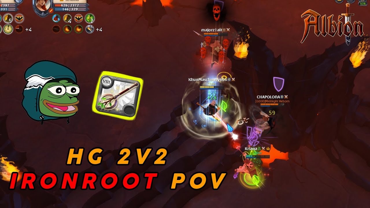 Hell Gate 2v2 | CLEANSE IS OP | Ironroot | Albion Online - YouTube