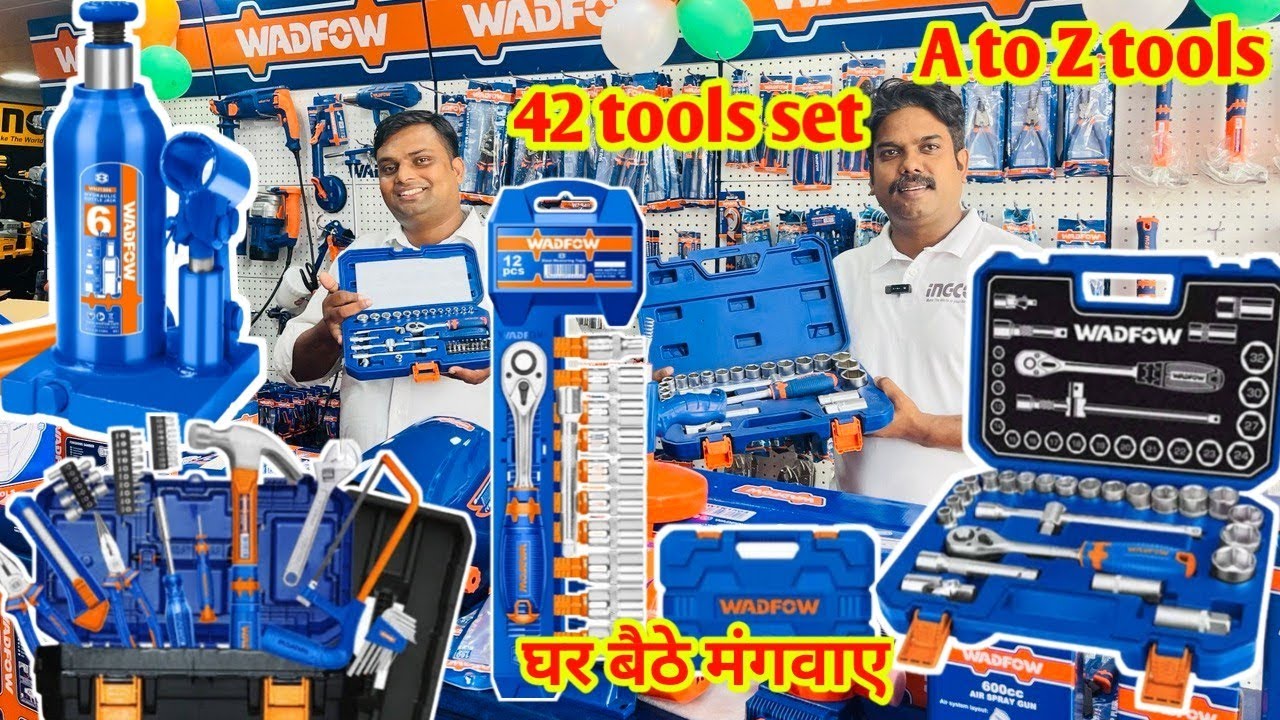 Wadfow A to Z tool machinery 32 tool set online se sasta tools A to Z ...