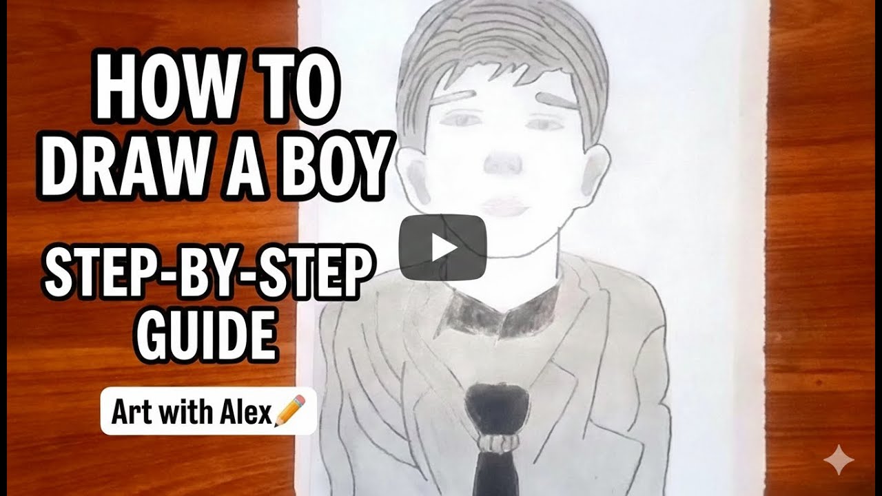 How to Draw a Boy Step by Step | Easy Pencil Sketch for Beginners - YouTube