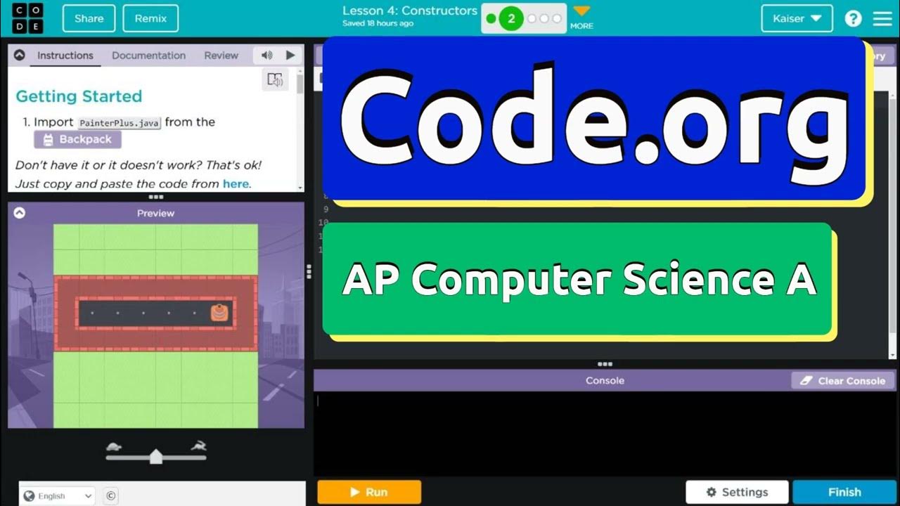 Code.org Lesson 4.2 C Constructors | Tutorial with Answers | Part A | CSA Unit 2 - YouTube
