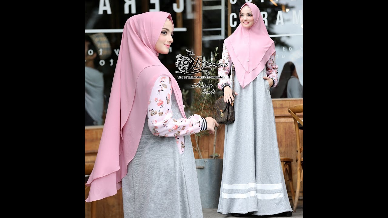 Trend Baju Gamis Syari 2019 Muslimah Fashion Style - YouTube