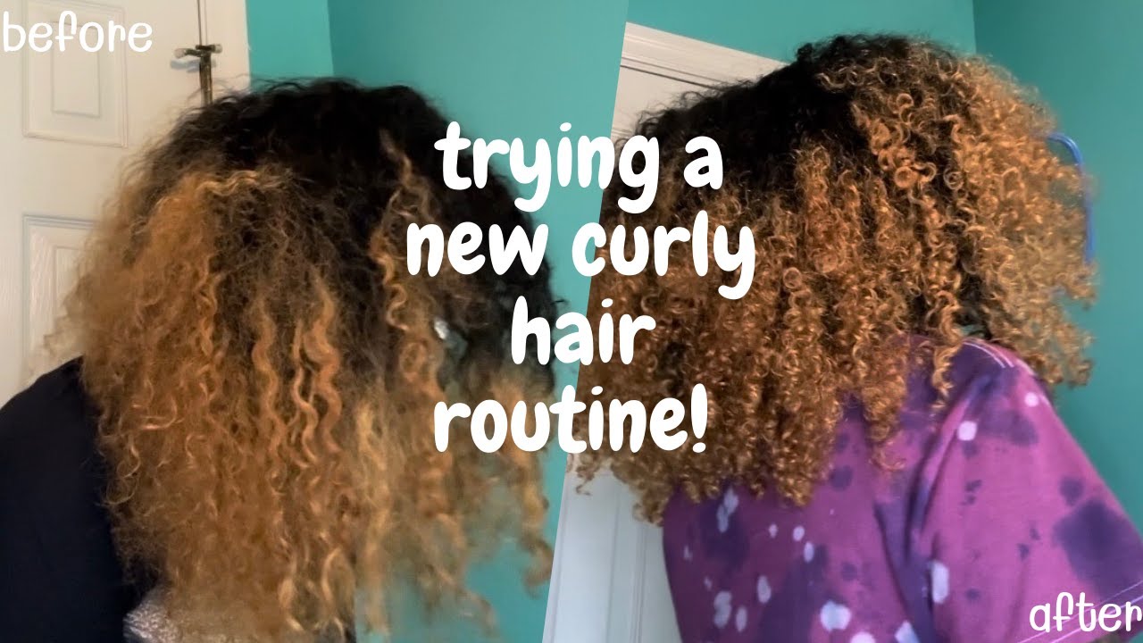 Curly Hair Routine - YouTube