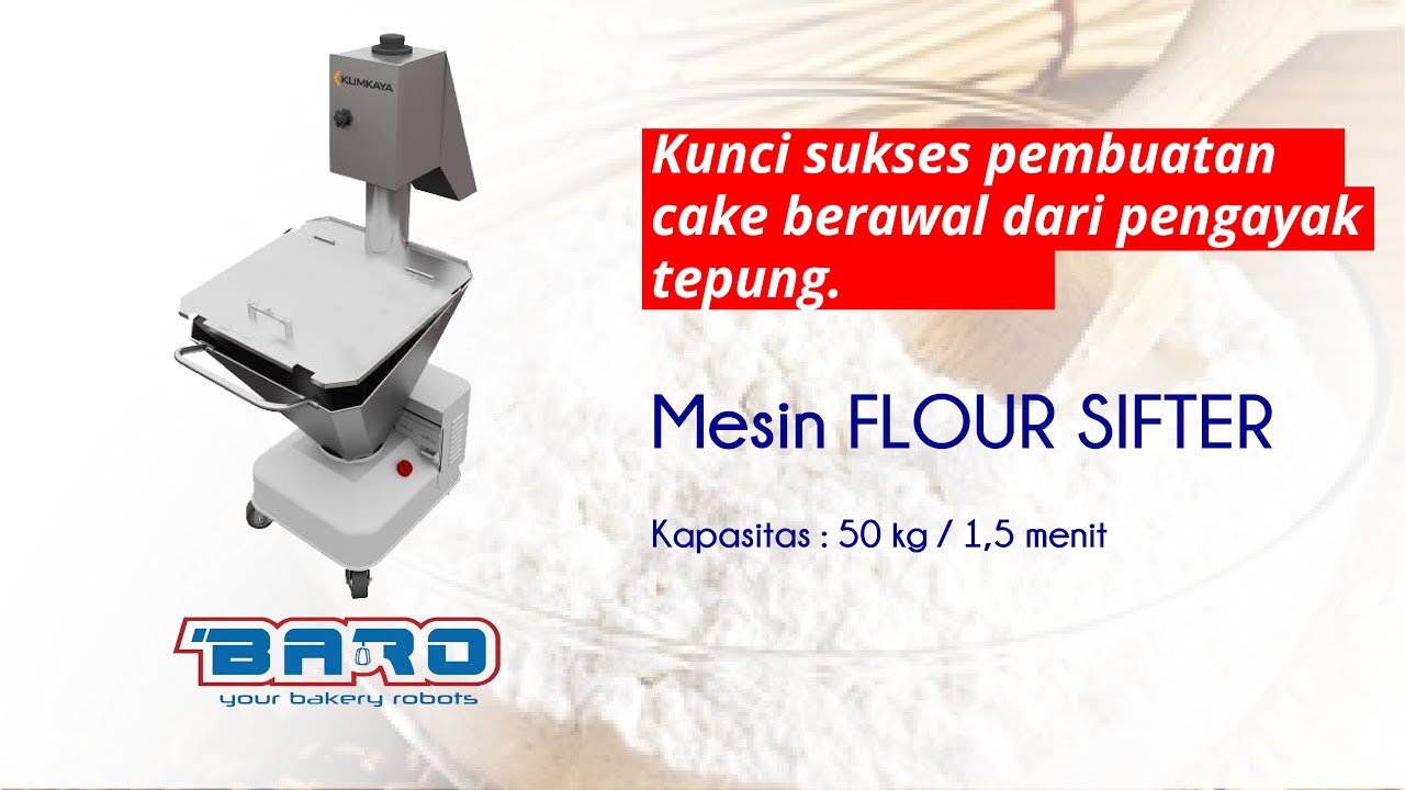 Mesin Pengayak Tepung ( flour sifter ) - YouTube
