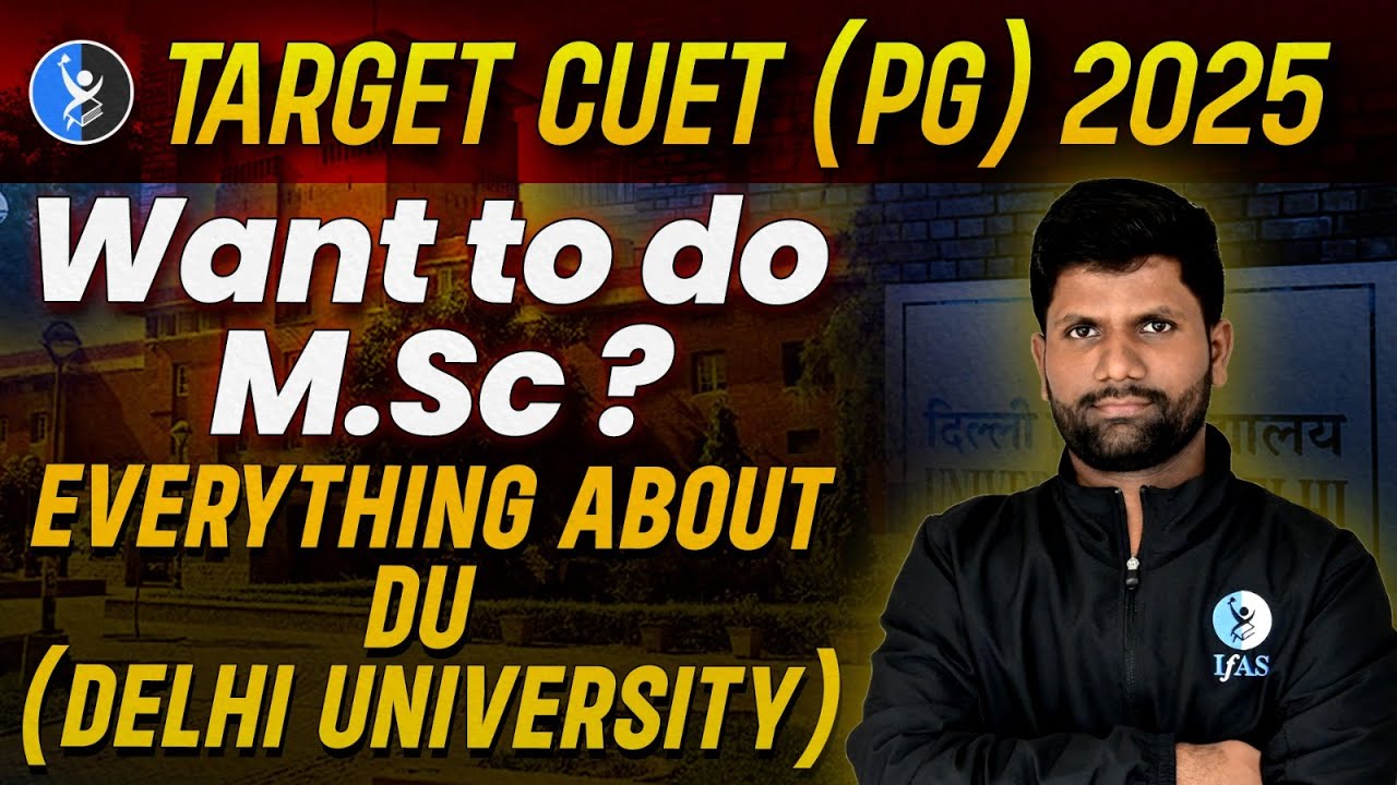Everythig About DU || Want to Do MSc From Delhi University DU || - YouTube