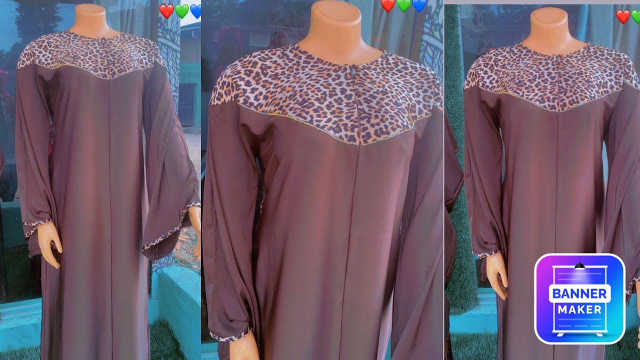 Simple Abaya Cape Dress || Cutting and Stitching [Detailed] How to Make ...