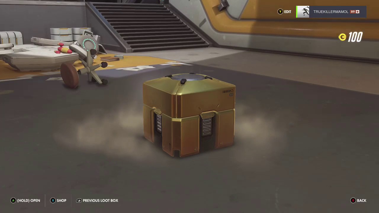 Overwatch opening golden loot box!!! - YouTube