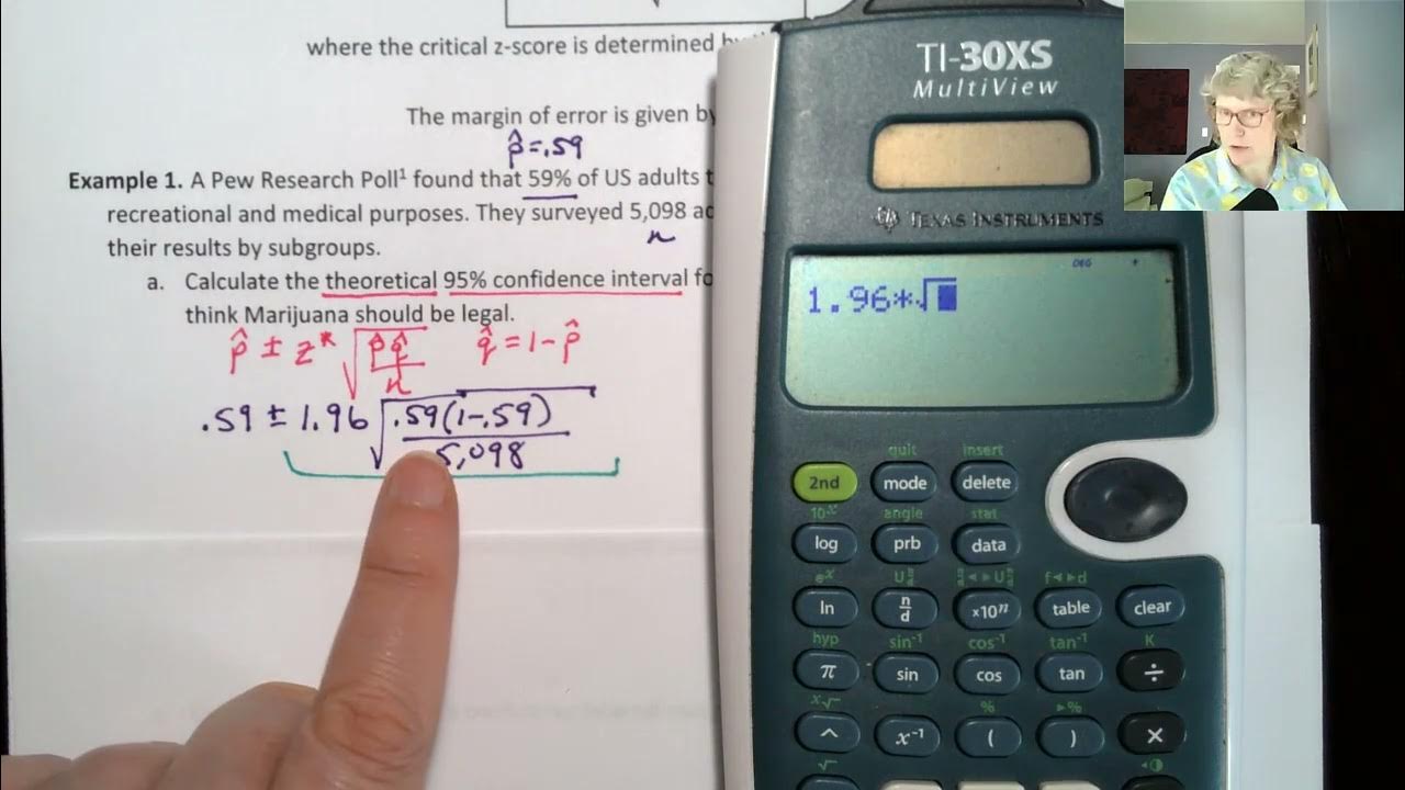 Stat 243 Module 8 Video 6 Theoretical Confidence Intervals for a Proportion - YouTube