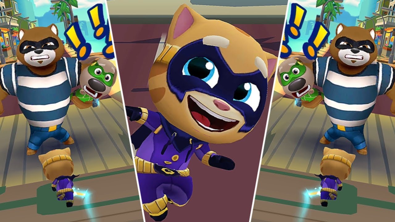 Talking Tom Hero Dash; Talking Ginger_Gameplay Walkthrough (Android/iOS ...