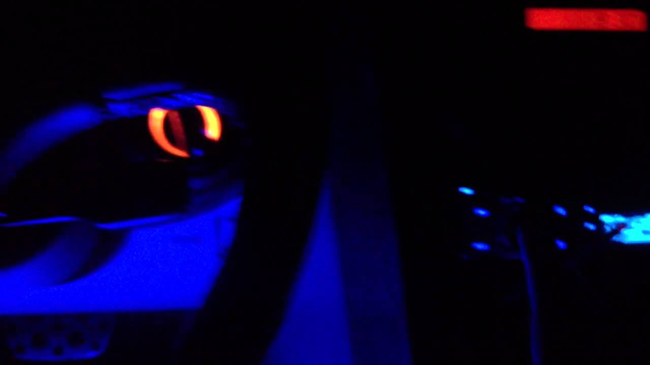 Blue led lights - YouTube