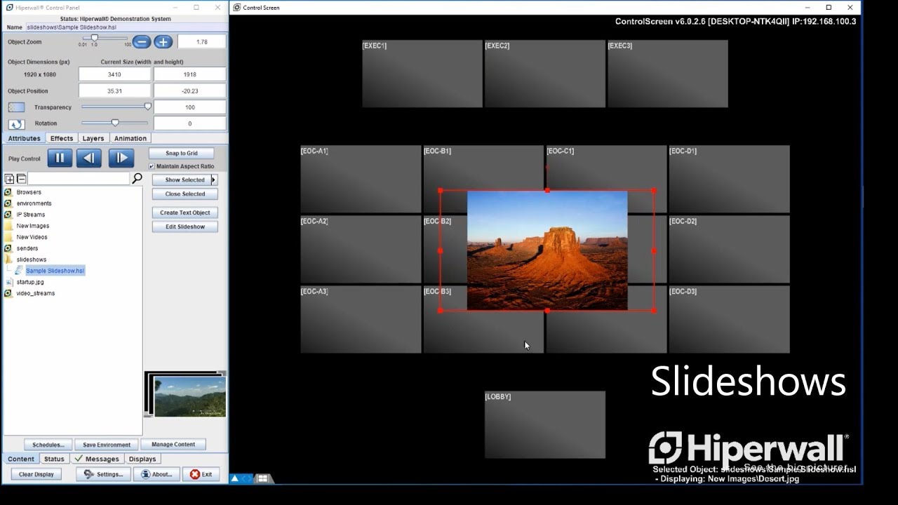 Slideshows | Hiperwall Feature Spotlight - YouTube
