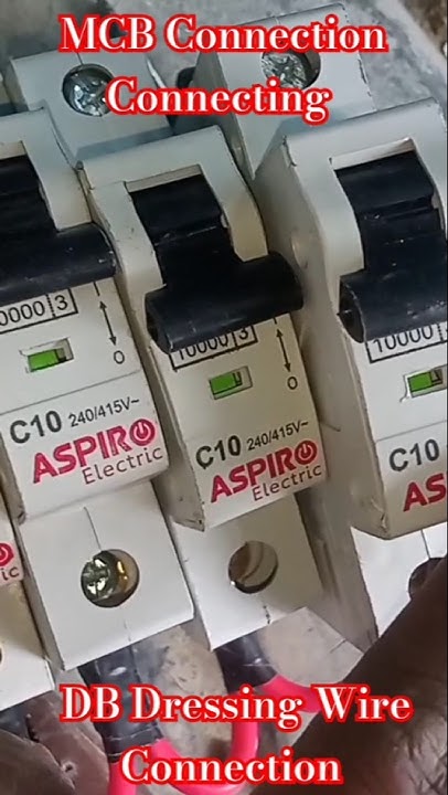 mcb connection input output 😭 | DB Dressing #electrical #shorts #wire #mcb - YouTube