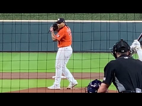 Houston Astros Pitcher Luis Garcia Rock The Baby Dancing Wind Up ...