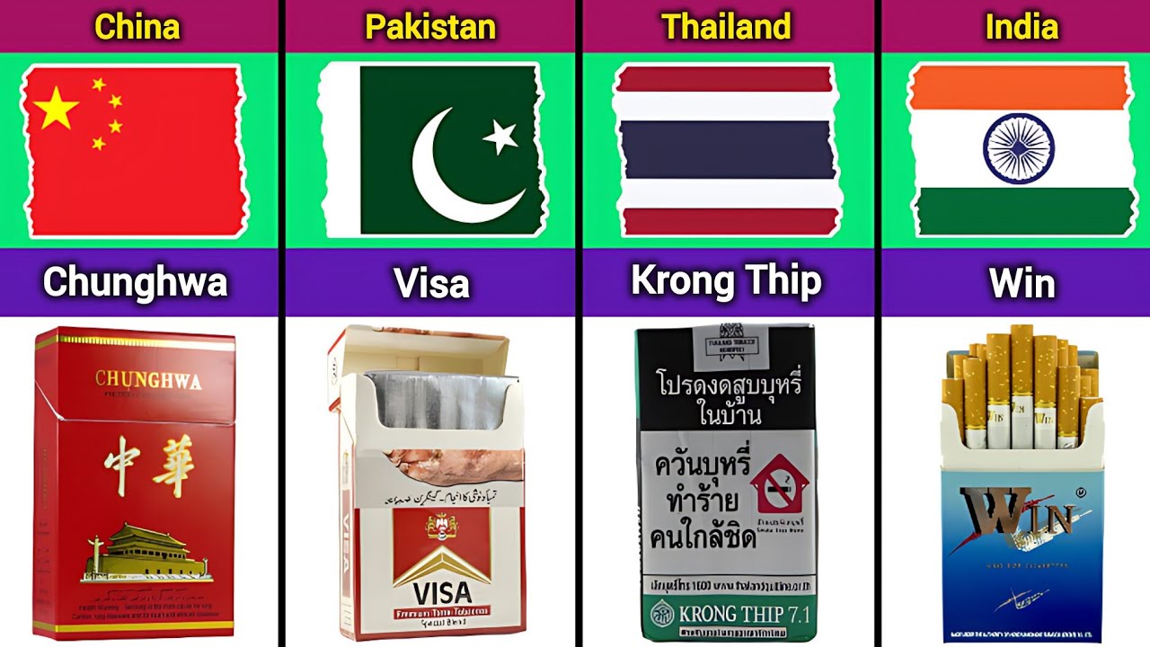 Cigarettes Brands From Different Countries!!! - YouTube