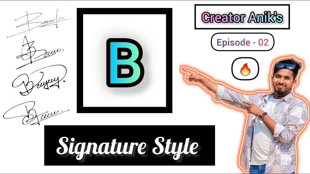 B signature ideas | Haw to make a signature | B Signature Style ...