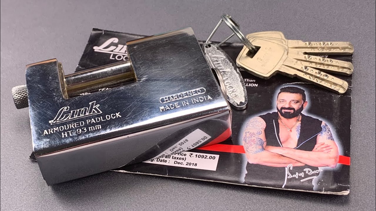 [990] Indian Armored Padlock Picked (Link Locks HT-93) - YouTube