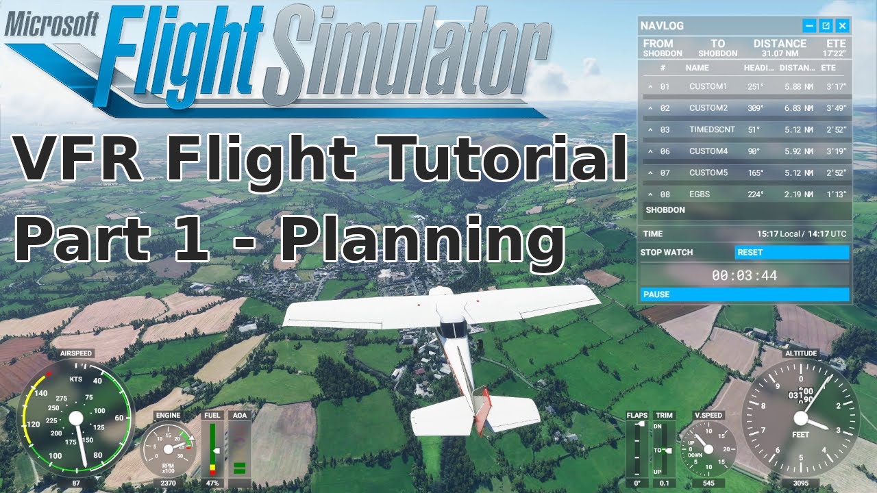 How to plan and execute a VFR flight in Microsoft Flight Simulator ...