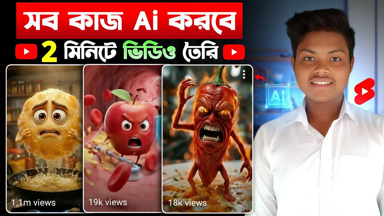 Ai ভিডিও কিভাবে বানাবো🔥Text To Video Ai Free | Ai Shorts Generate | How ...