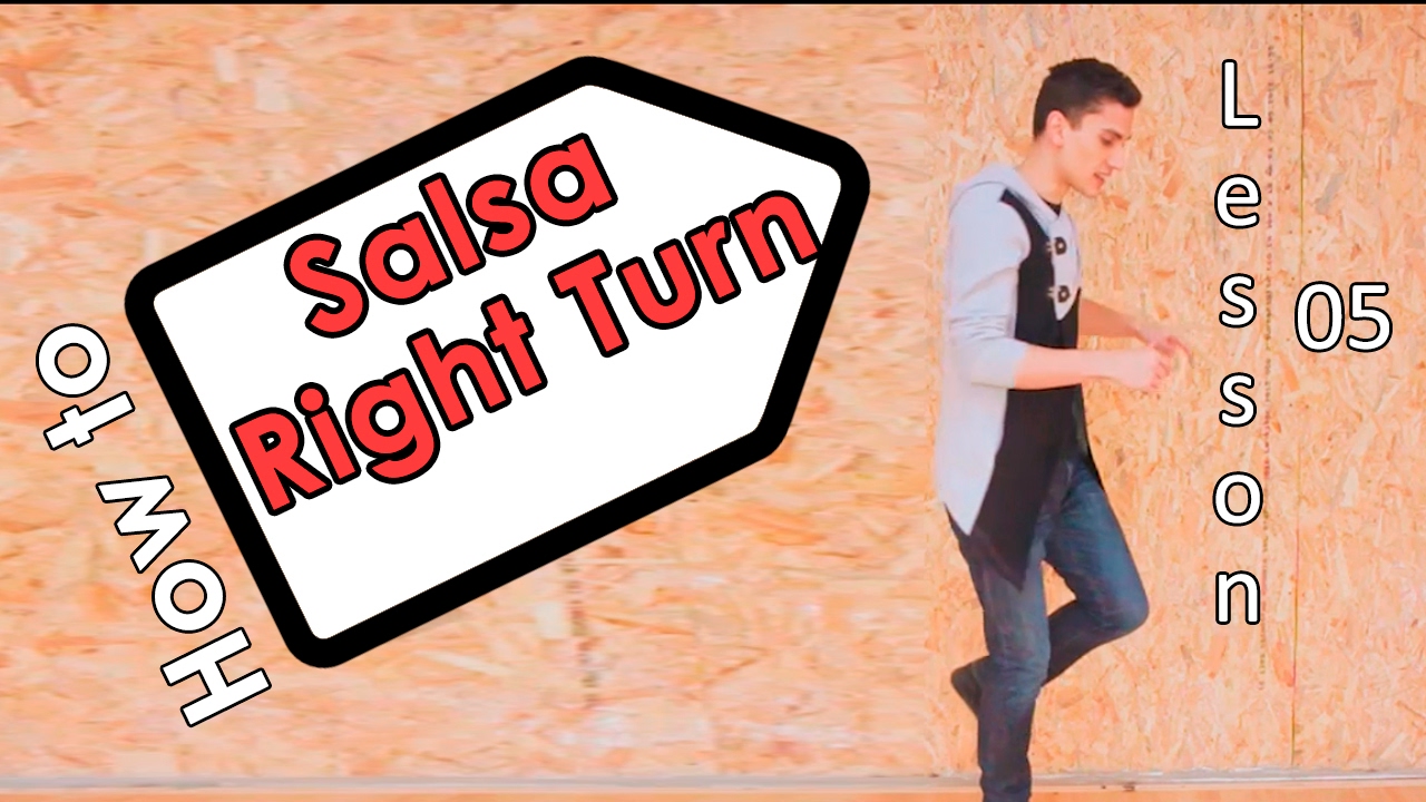 Salsa Footwork Tutorial 05: Salsa Right Turn | Beginner Level (by Marius) - YouTube