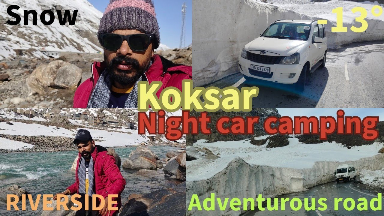 #koksar RIVERSIDE NIGHT car camping 🏕️ ZINDAGI KA ASLI MAZA #bonfire# ...
